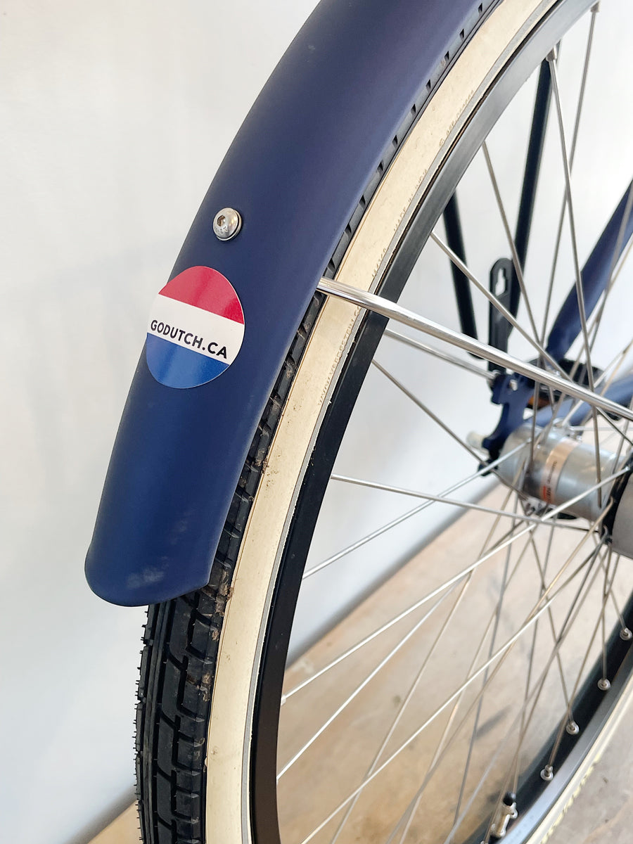 **NEW The Brik Brut Bike 3 Speed indigo-hued - Stepthrough – Go Dutch Bikes