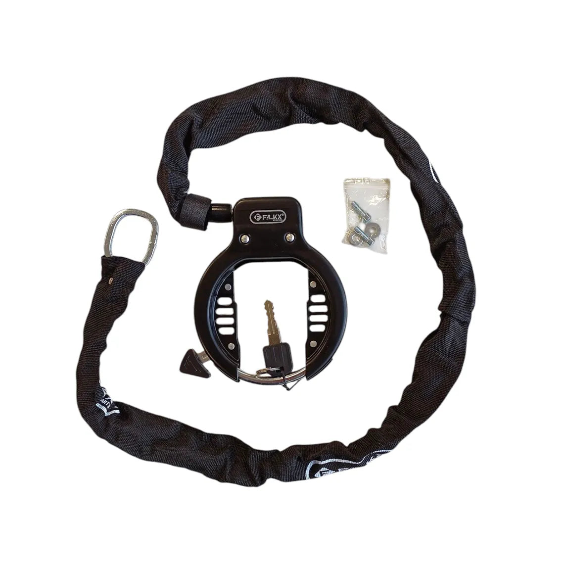 Falkx Frame Lock with Plug-in Chain – Double the Security – Go Dutch Bikes